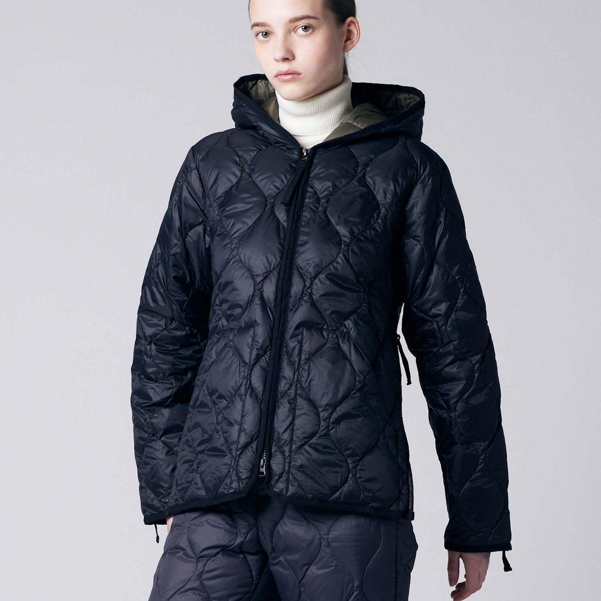 Unisex Military Hood W-Zip Down Jacket (Soft Shell) – TAION US